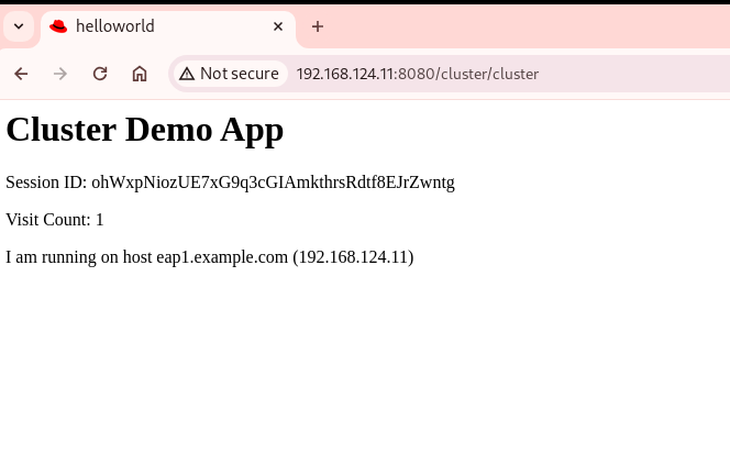 Standalone Mode Clustering (UDP) :: Red Hat JBoss EAP 8 Administration II