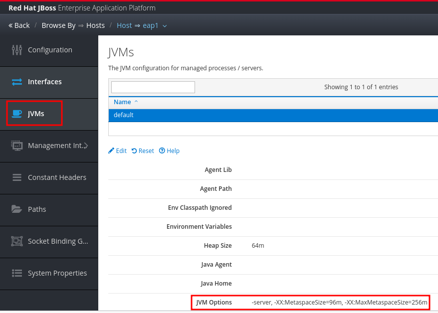 JVM Configuration for JBoss EAP :: Red Hat JBoss EAP 8 Administration II