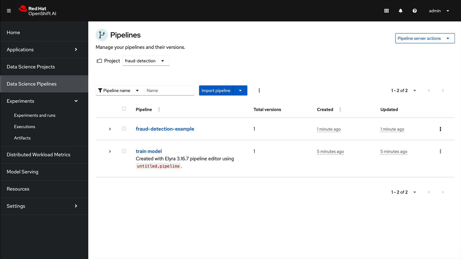 Kubeflow Pipelines SDK :: RHOAI Data Science Pipelines